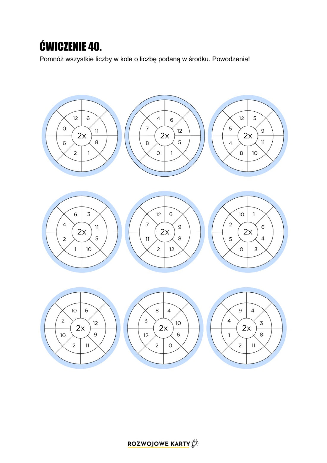 Koncentracja uwagi i pamięć - klasy 4-8 – Rozwojowe Karty